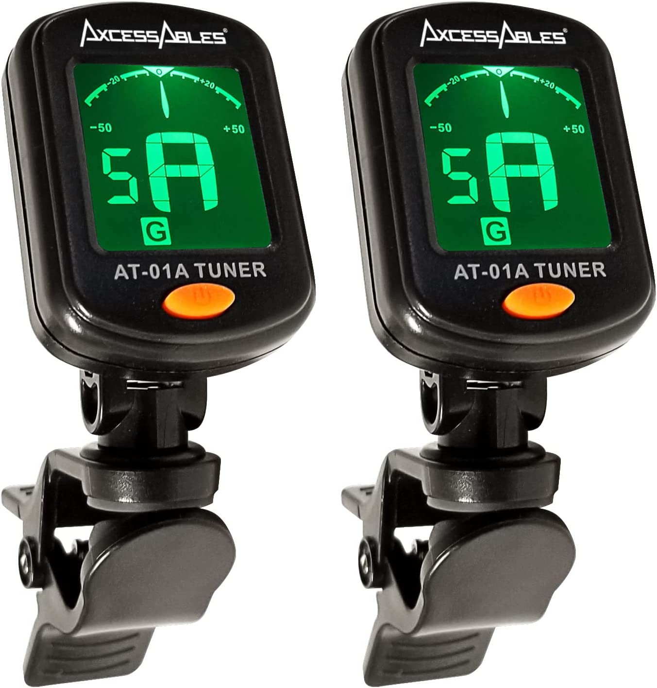 Versatile 2-inch Clip-on Instrument Tuner | Chromatic Tuner for Ukulel ...