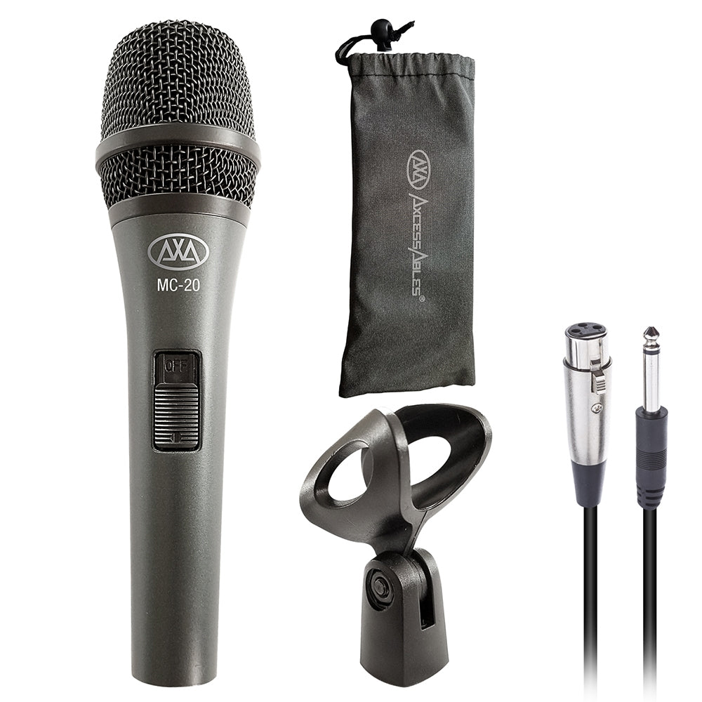 AxcessAbles MC-20 Dynamic Wired Vocal Microphone – eStudioStar
